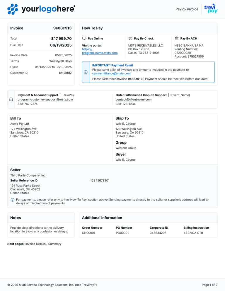 B2B Pay by Invoice Options - TreviPay